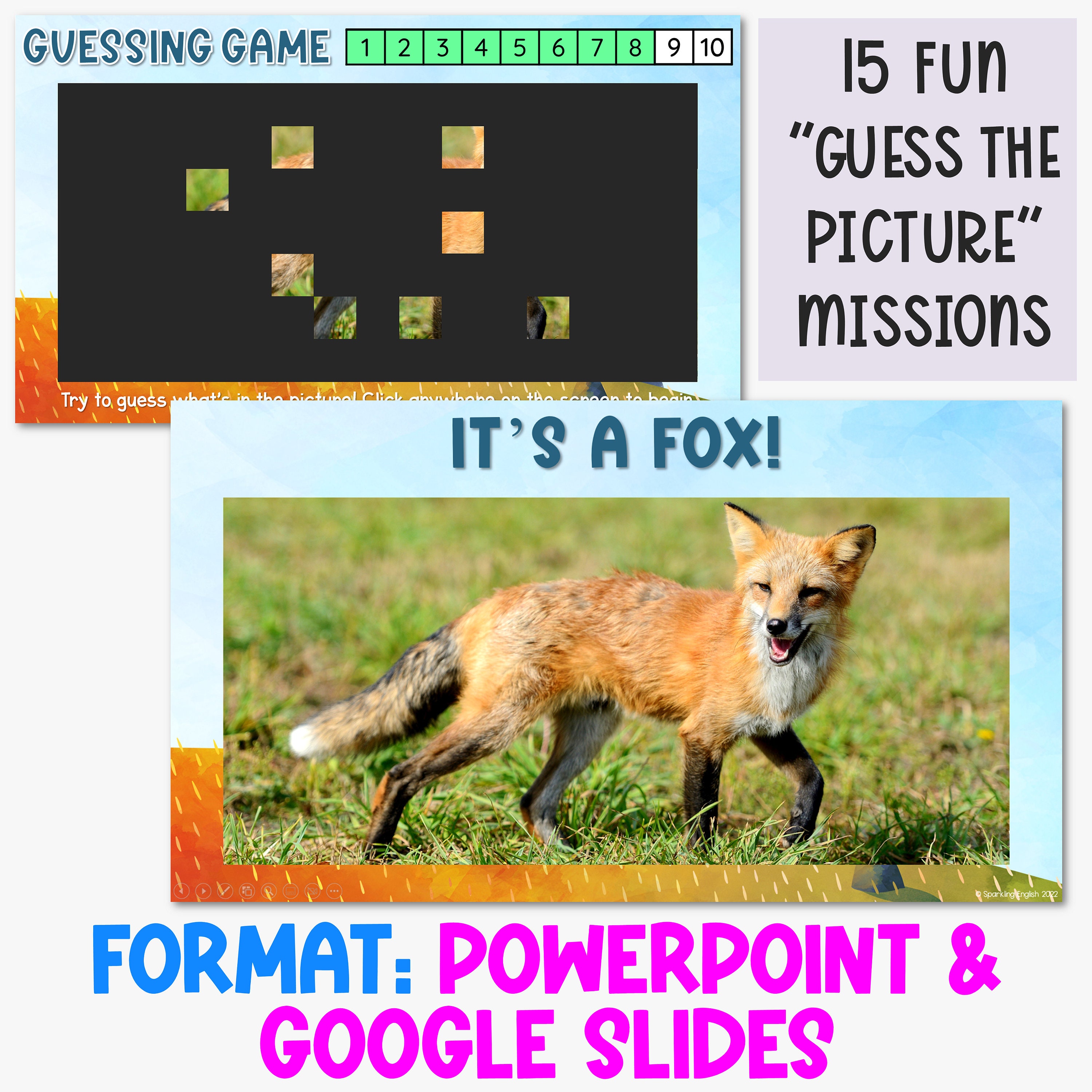 Fall Guess the Picture Guessing Game Fun Friday Brain Break Activity ...