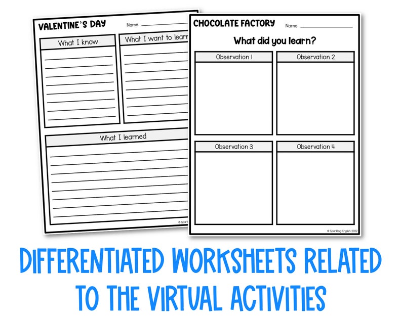 Virtual Valentine's Day Activities Virtual - Etsy