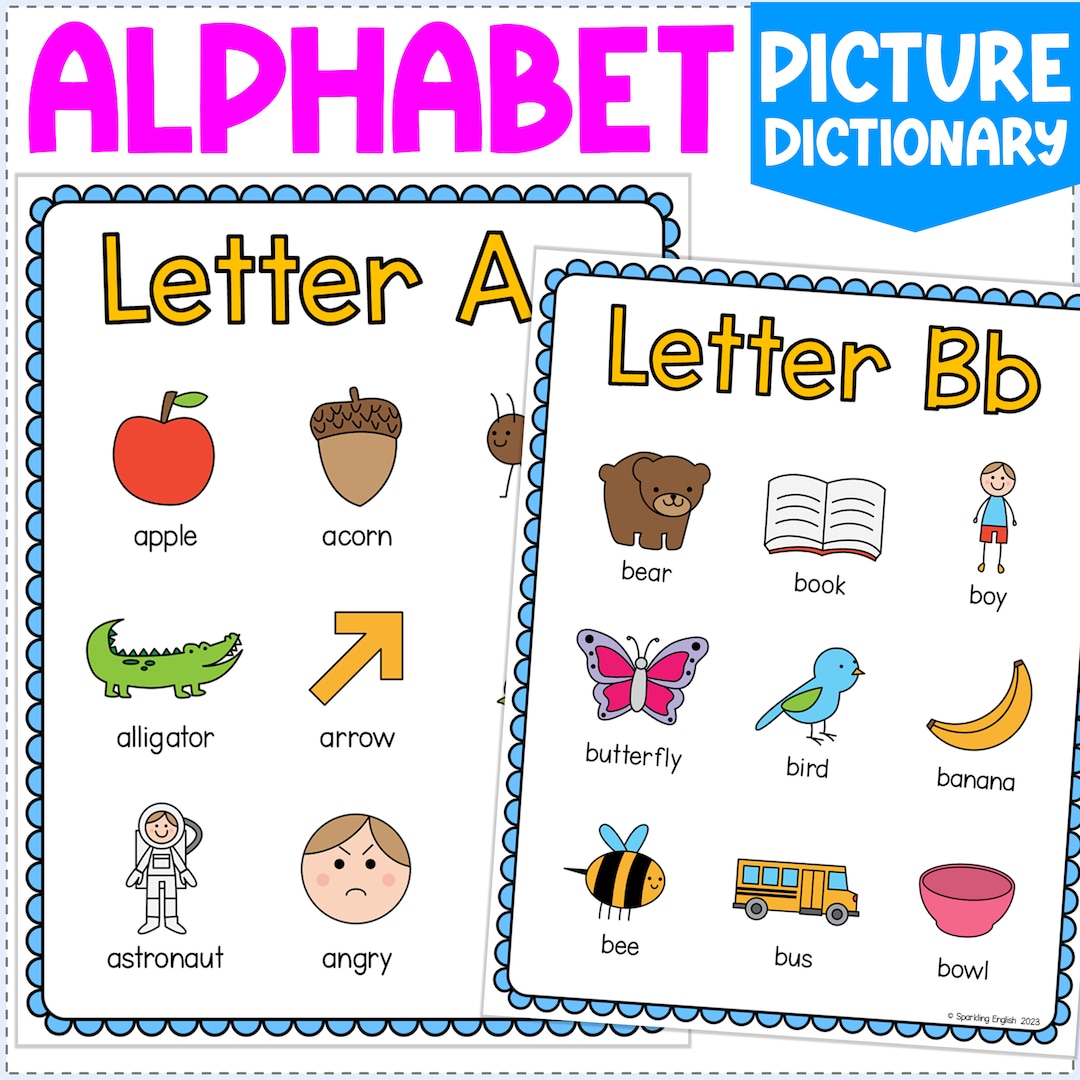 Alphabet Picture Dictionary - Etsy