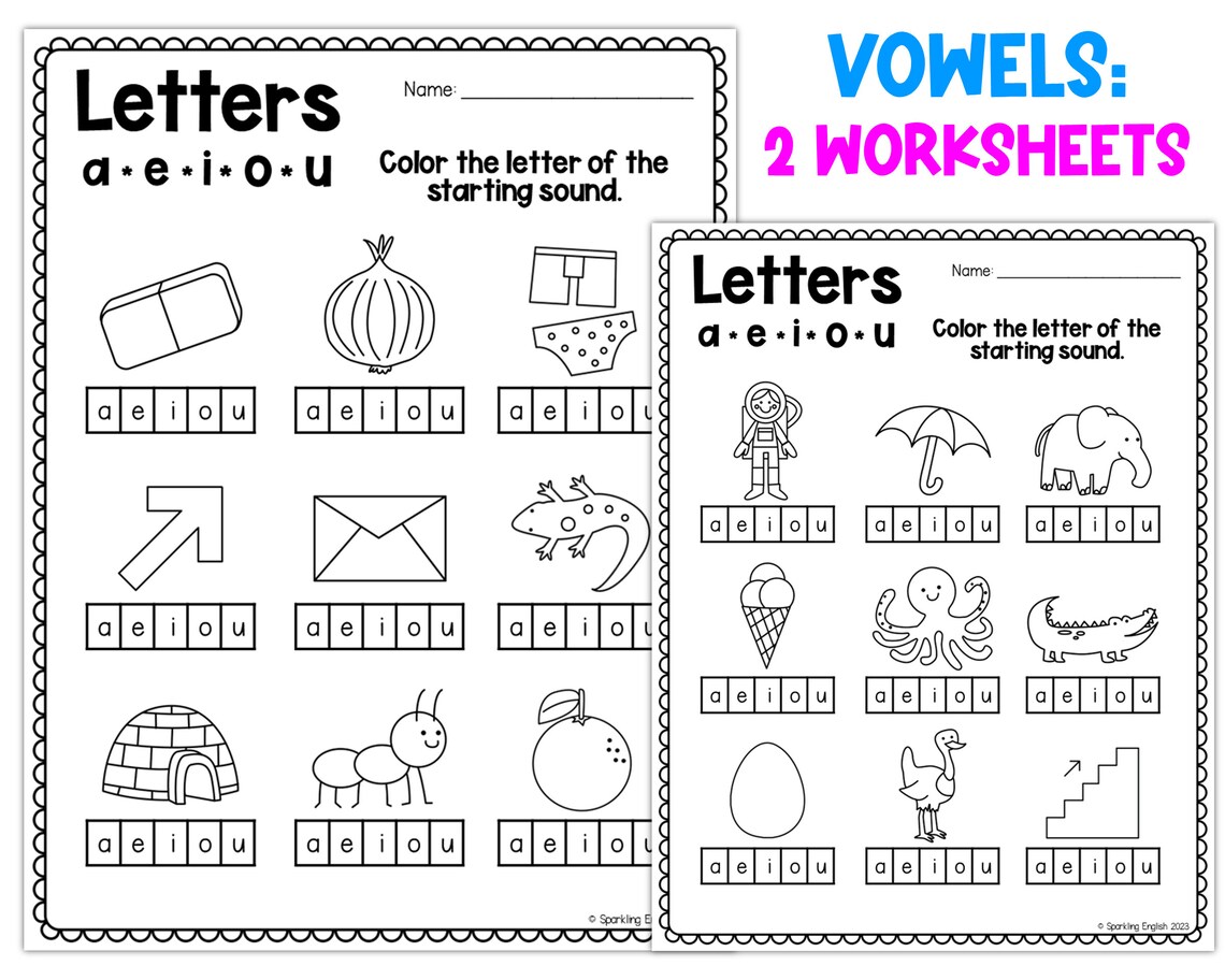 Alphabet Beginning Sounds Worksheets Alphabet Review - Etsy