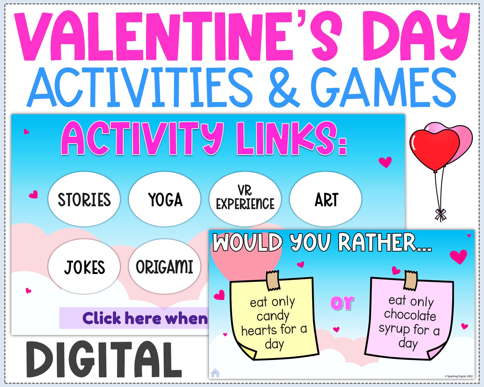 Virtual Valentine's Day Activities Virtual - Etsy
