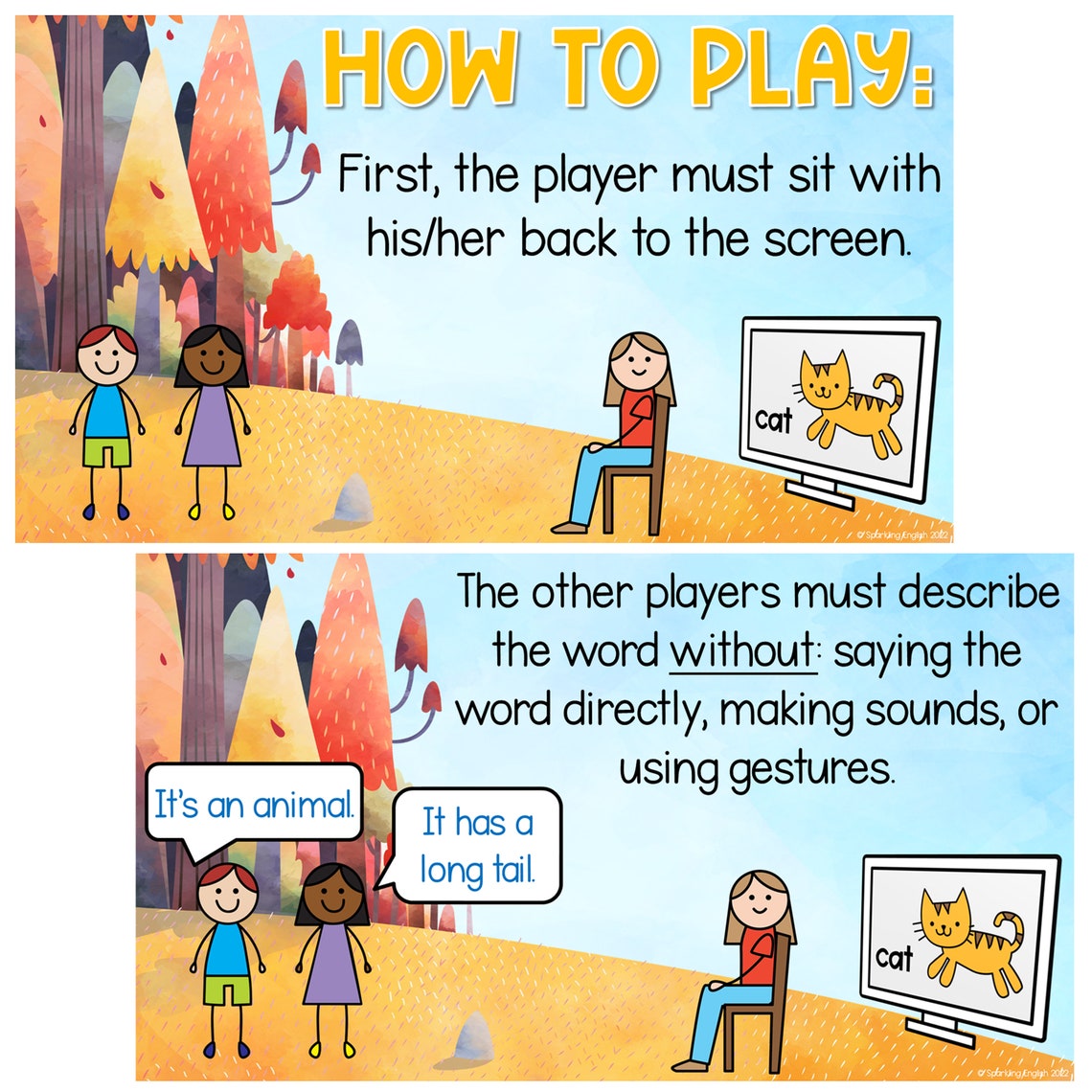 Fall Hot Seat Guessing Game Whole Class Fun Friday Brain Break Fun Fall ...