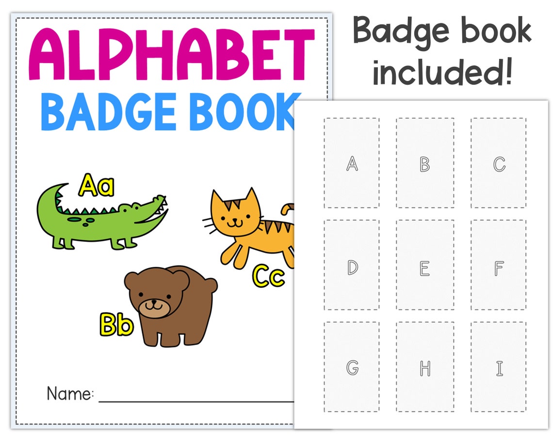 Alphabet Reward Badges Achievement Reward for Pre-k - Etsy