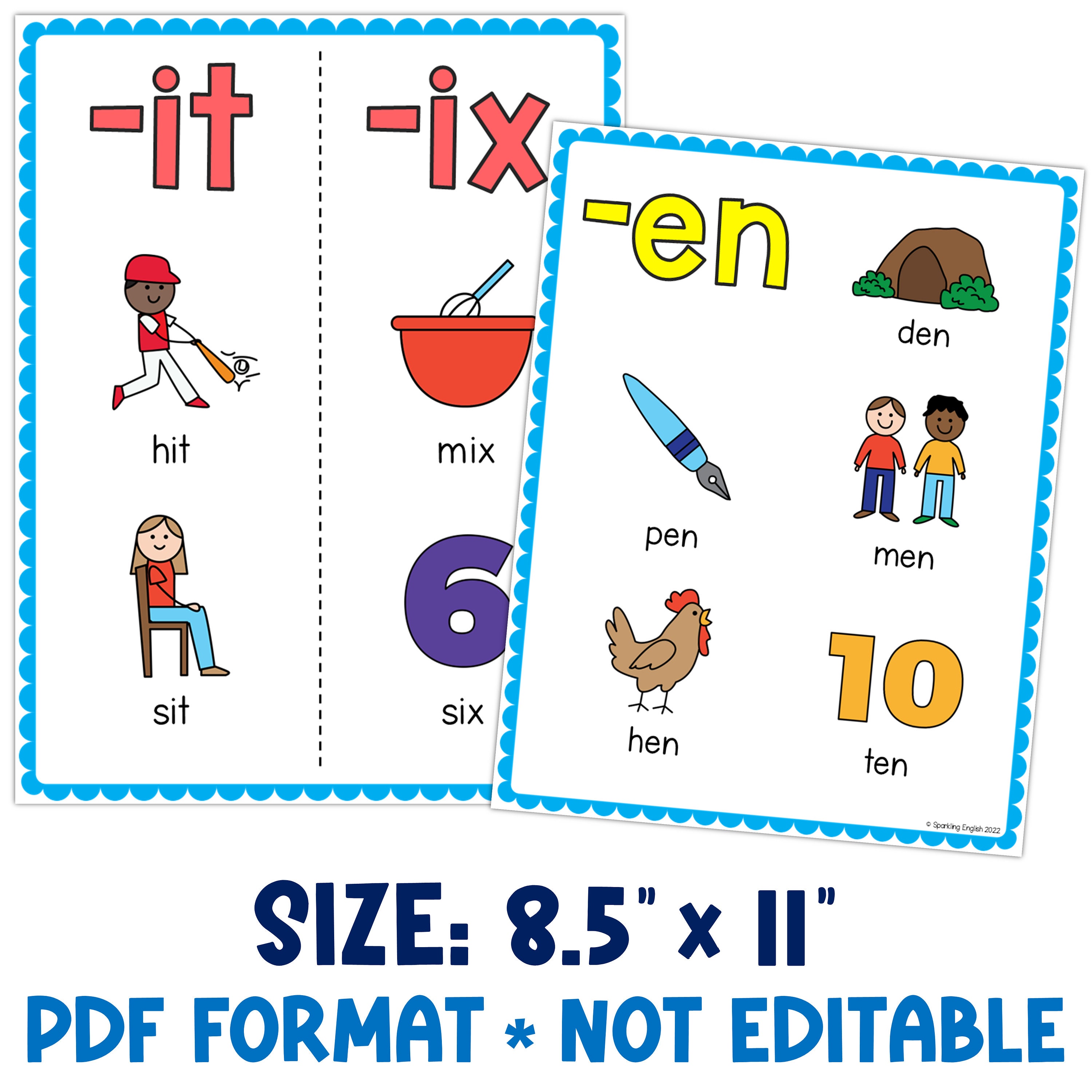 CVC Words Posters - Phonics Book or Bulletin Board - CVC Words ...