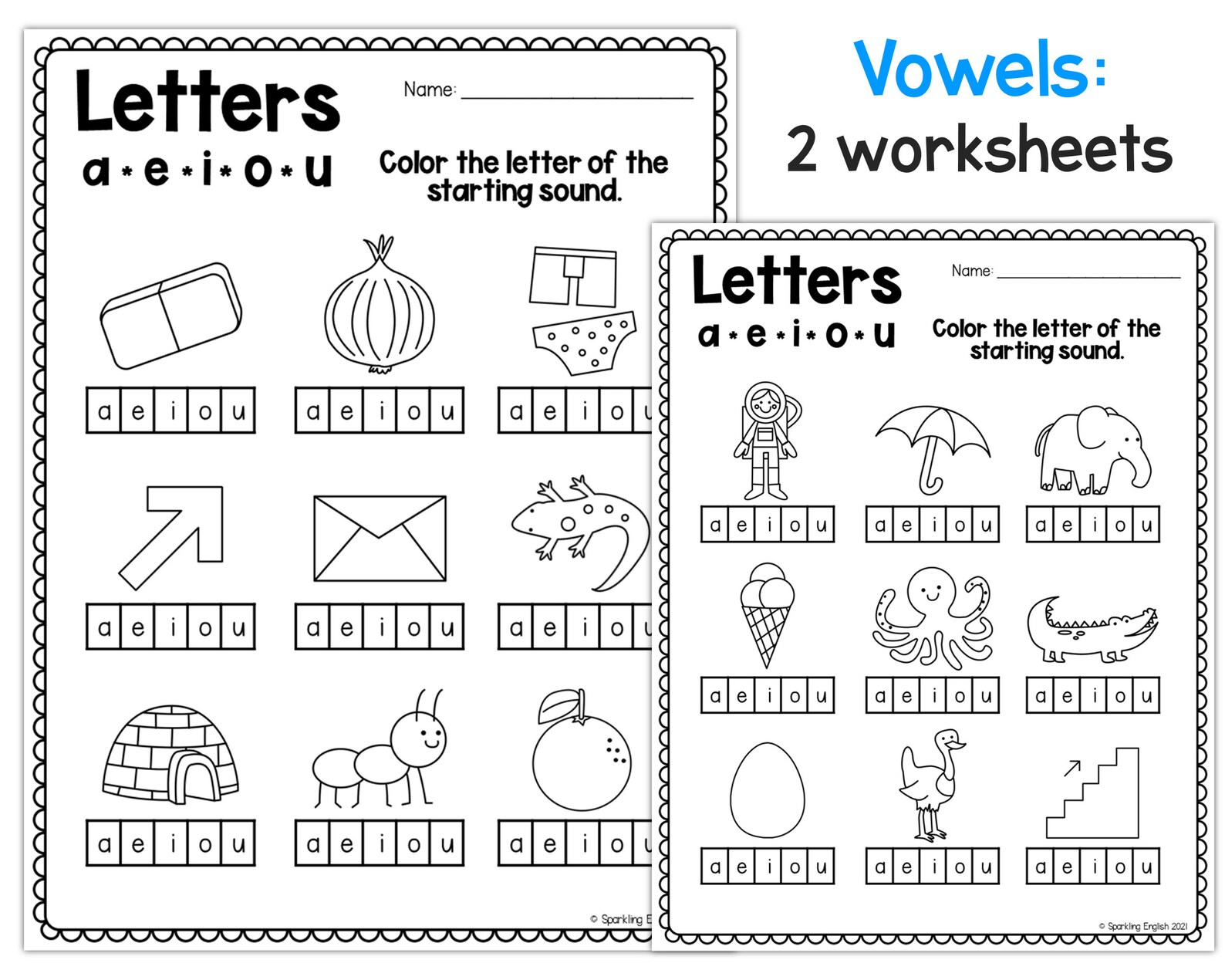 Alphabet Beginning Sounds Worksheets Alphabet Review - Etsy