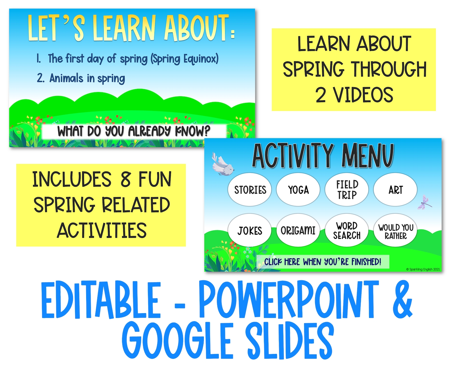 Virtual Spring Activities Virtual Spring Party for Kids | Etsy