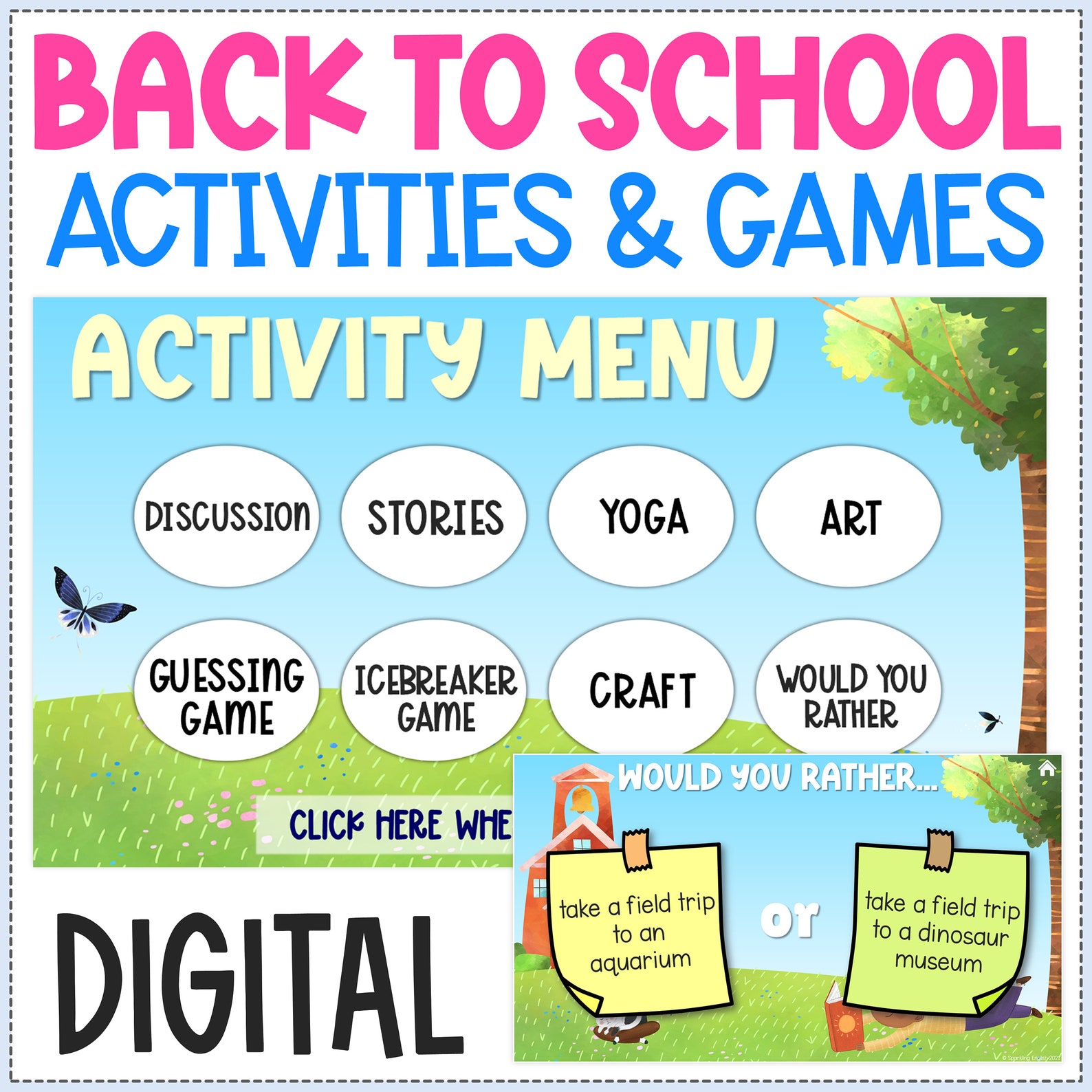 Back to School Activities | Back to School Party | Digital Back to ...