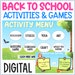 Back to School Activities | Back to School Party | Digital Back to ...