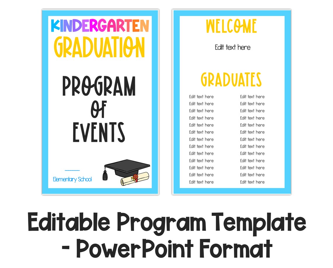 Kindergarten Graduation Ceremony Presentation Invitations - Etsy