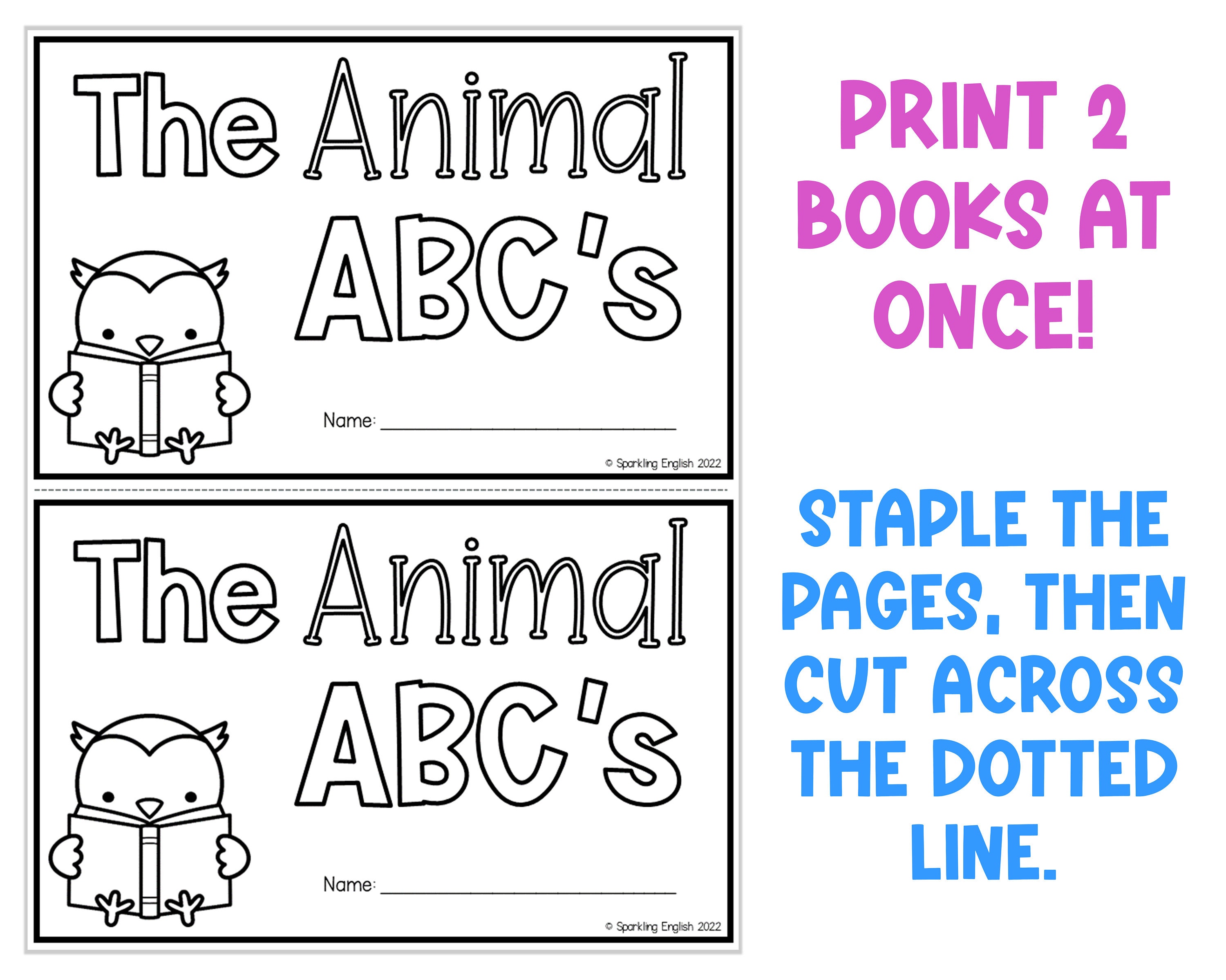 The Animal Abc's - Animal Alphabet Book - Alphabet Handwriting and ...