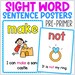 Sight Word Sentence Posters - Pre-primer - Sight Word Sentence ...