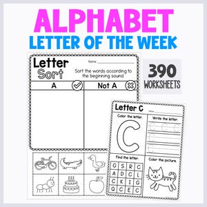 Letter of the Week Curriculum Bundle | Homeschool Phonics Printables ...