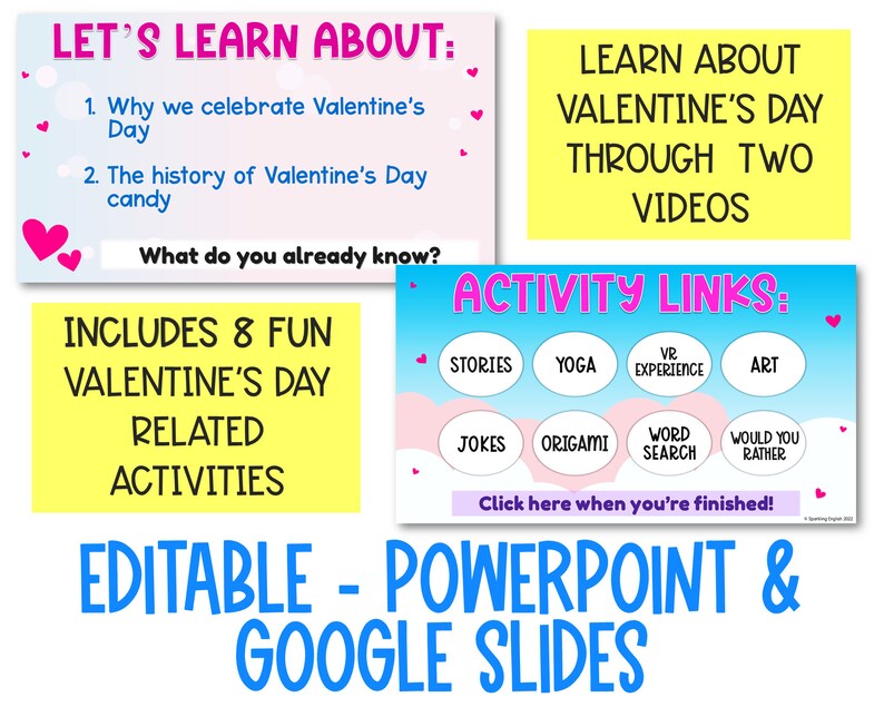 Virtual Valentine's Day Activities Virtual - Etsy