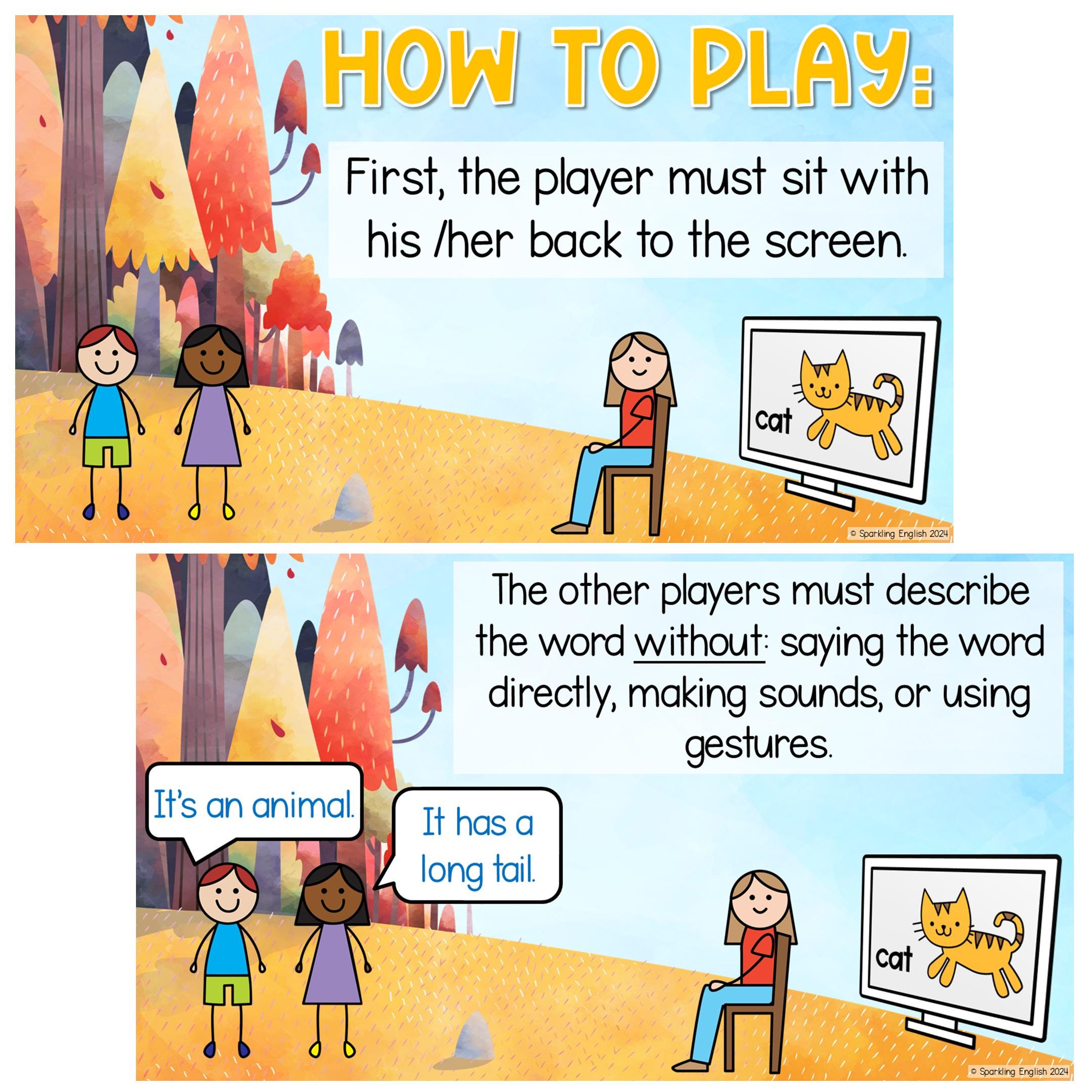 Fall Hot Seat Guessing Game | Whole Class Fun Friday Brain Break | Fun ...