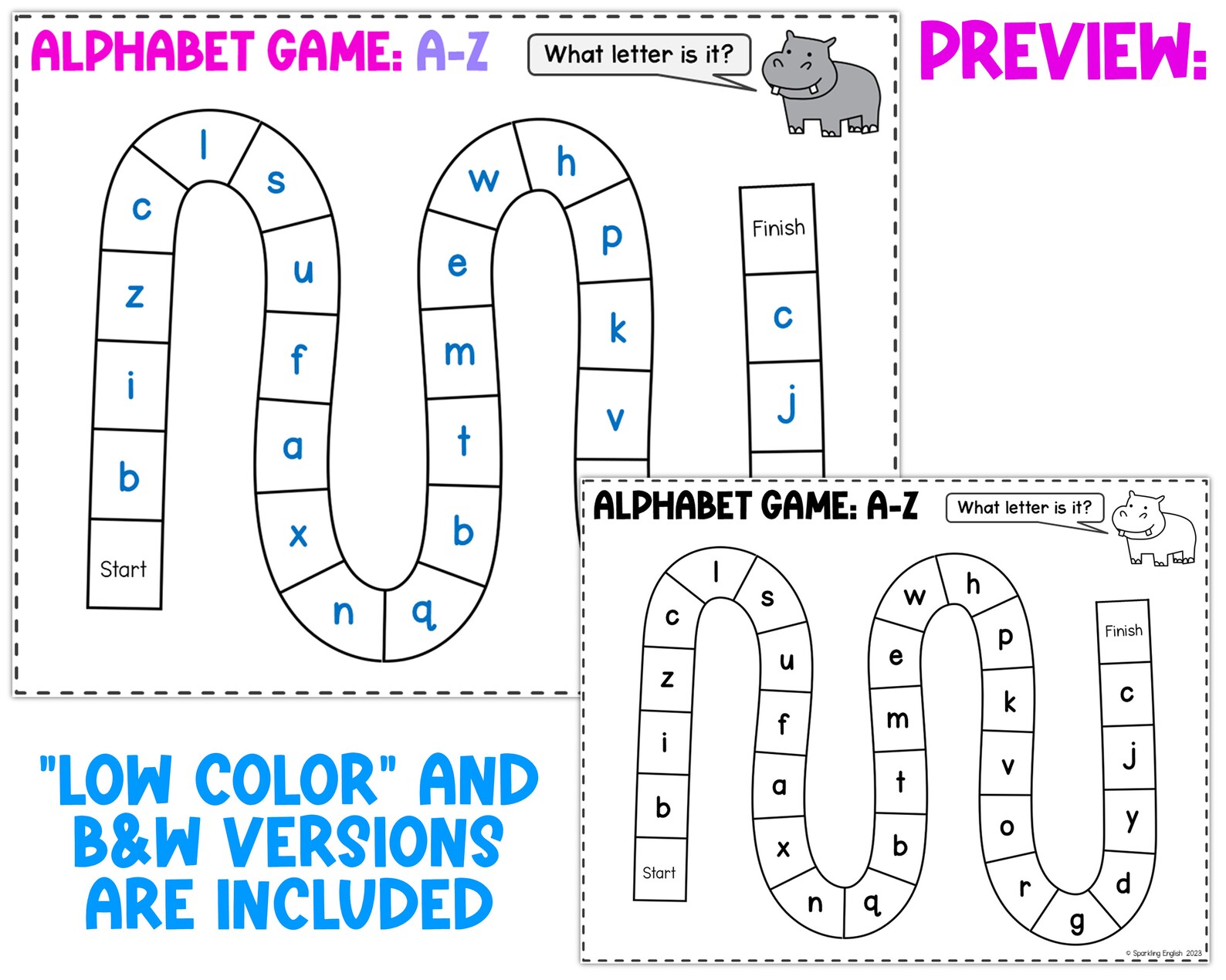 Alphabet Board Games | Printable and Digital Alphabet Activity ...