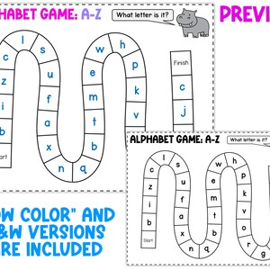 Alphabet Board Games | Printable and Digital Alphabet Activity ...
