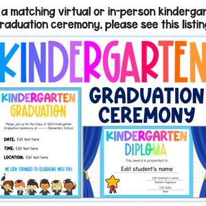 Kindergarten Diploma - End of the Year Award for Kindergarten ...