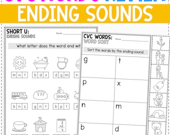CVC Words Ending Sounds Worksheets - Review CVC Words Worksheets ...