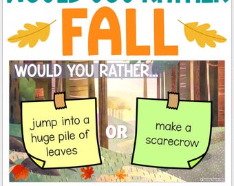 Fall Guess the Picture Guessing Game | Fun Friday Brain Break Activity ...