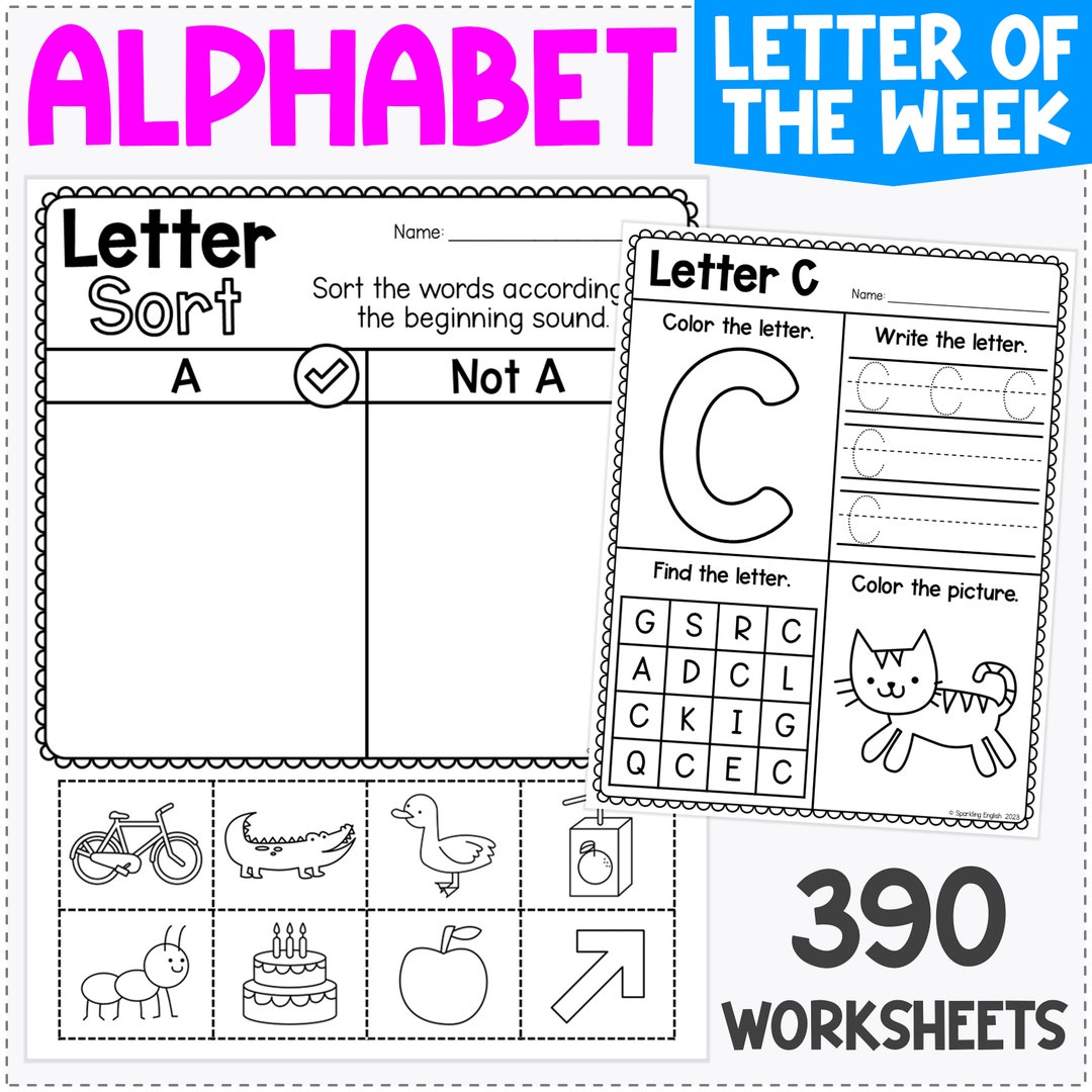 Letter of the Week A to Z | Alphabet Activities for Preschool ...