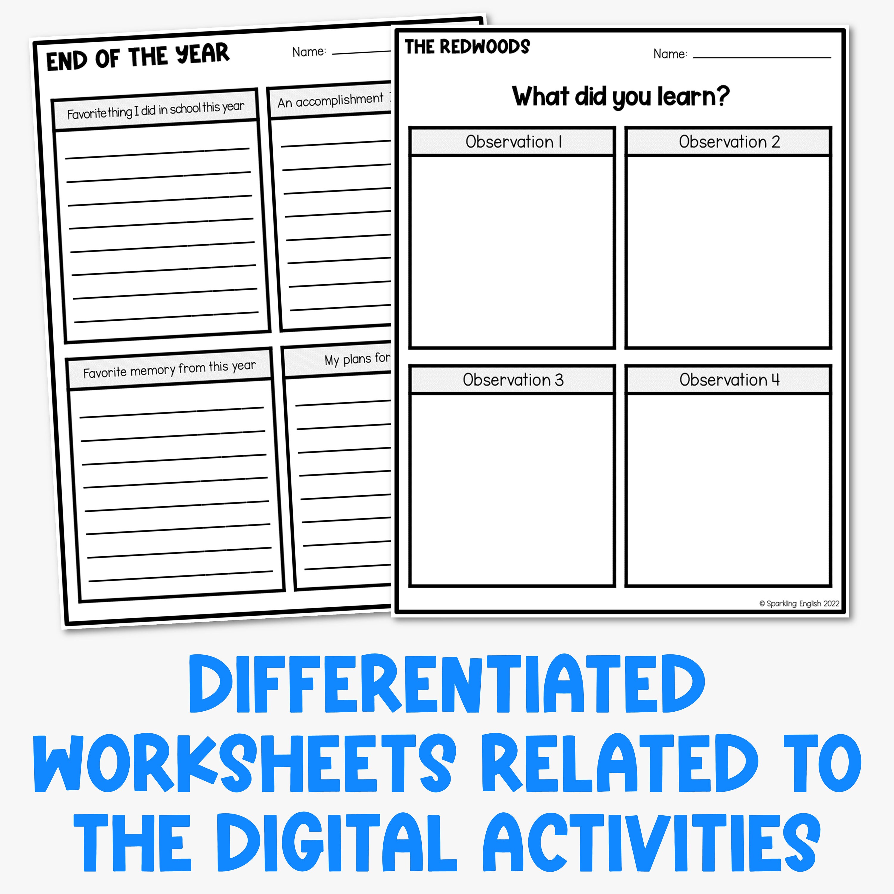 End of the Year Activities | Virtual End of the School Year Party - Etsy