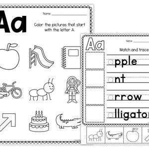 Letter of the Week A to Z Alphabet Curriculum for Pre-k and - Etsy