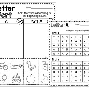 Letter of the Week A to Z Alphabet Curriculum for Preschool - Etsy