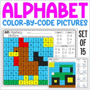 Alphabet Mystery Pictures | Alphabet Review Worksheets | Fun Alphabet ...