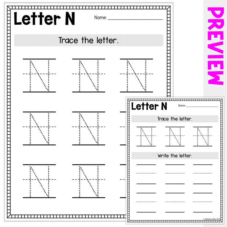Alphabet Handwriting Worksheets | Large Font | Alphabet Letter ...