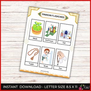 30 Ramadan Vocabulary Flashcards | Islamic Classroom Activities ...