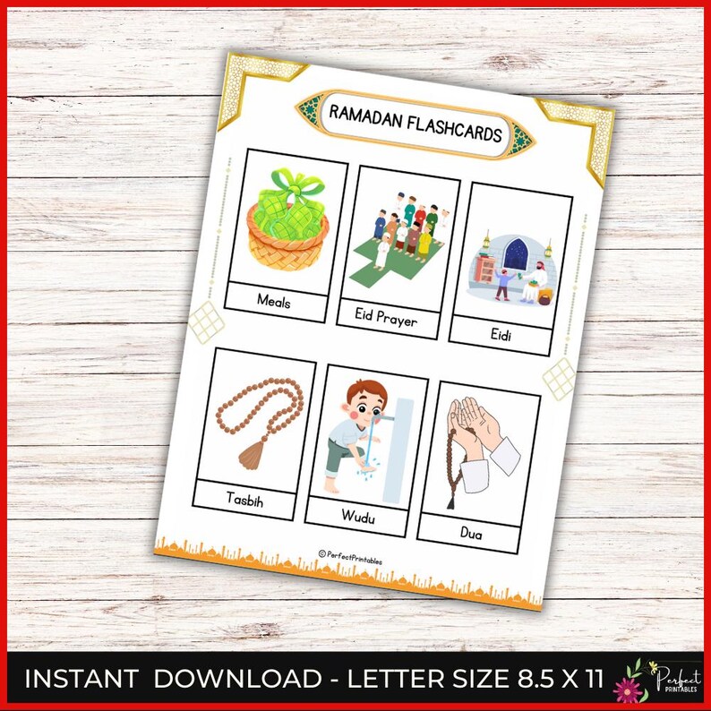 30 Ramadan Vocabulary Flashcards | Islamic Classroom Activities ...
