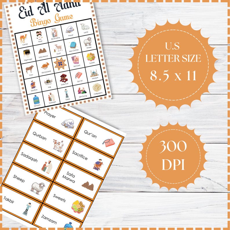 Eid Al Adha Bingo Game | Hajj Activity, Eid Al Adha Game for Kids | Eid ...