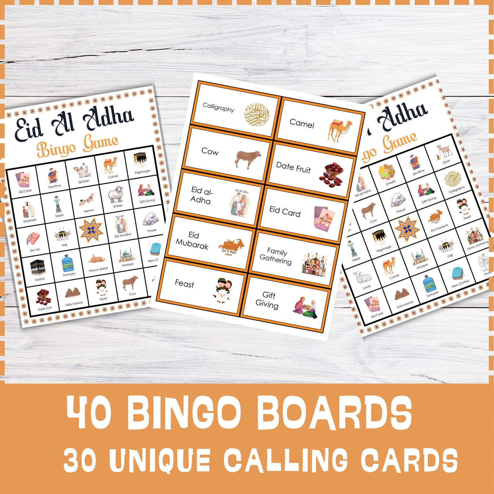 Eid Al Adha Bingo Game | Hajj Activity, Eid Al Adha Game for Kids | Eid ...