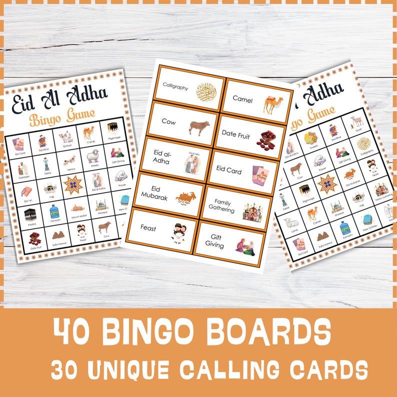 Eid Al Adha Bingo Game | Hajj Activity, Eid Al Adha Game for Kids | Eid ...
