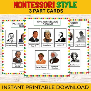 Famous African American Flashcards | Black History Month Activities ...