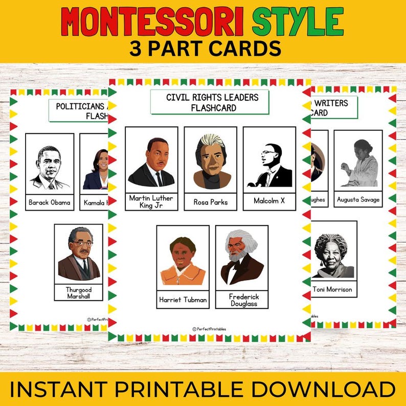 Famous African American Flashcards | Black History Month Activities ...