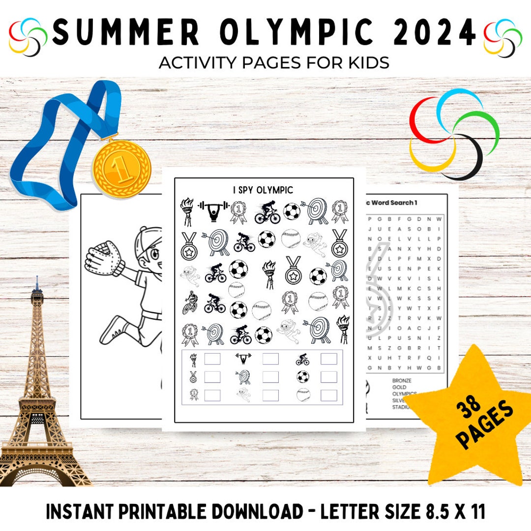 Summer Olympic 2024 Activities for Kids Fun Interactive Paris Olympic ...