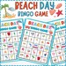 No Prep Summer Beach Day Bingo Game, End of Year Activities for Kids ...