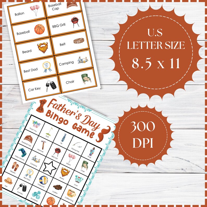 No Prep Fun Happy Father's Day Bingo Game, Fathers Day Activities for ...