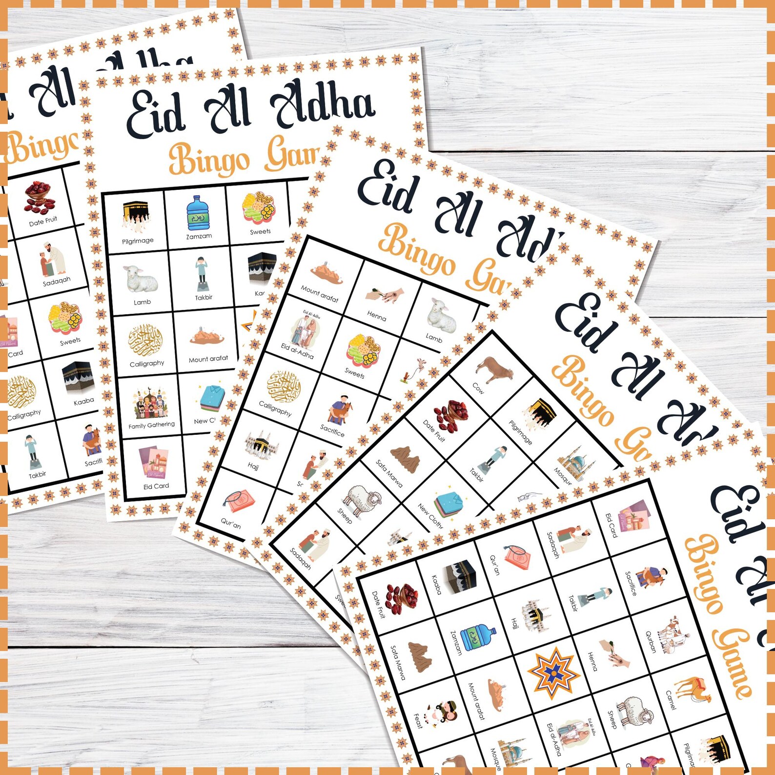 Eid Al Adha Bingo Game | Hajj Activity, Eid Al Adha Game for Kids | Eid ...