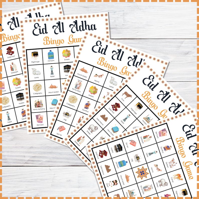 Eid Al Adha Bingo Game | Hajj Activity, Eid Al Adha Game for Kids | Eid ...