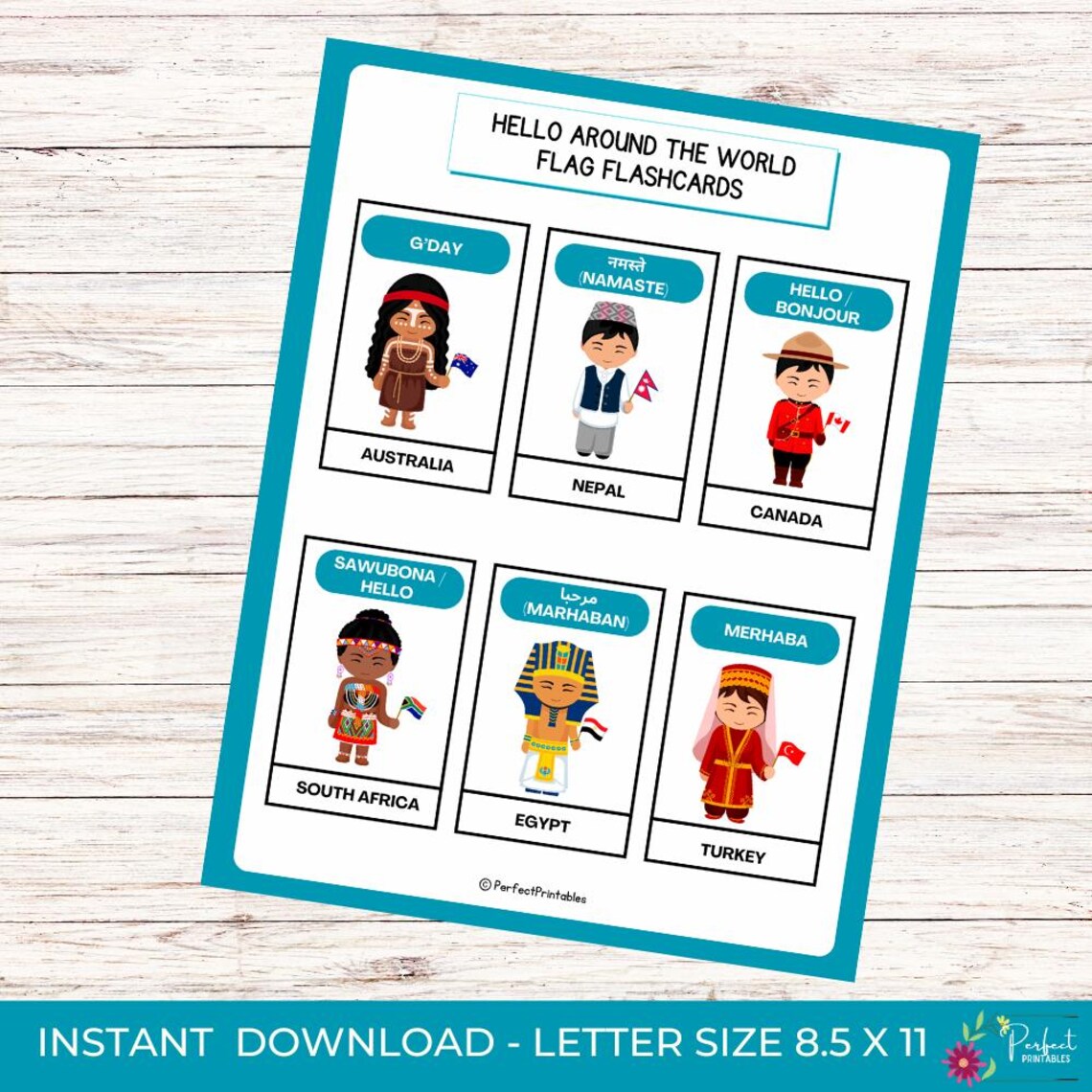 Hello Around the World Flashcards | Multicultural Language Cards ...