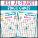 ASL American Sign Language Alphabet Bingo Games Activities Basic Hand ...