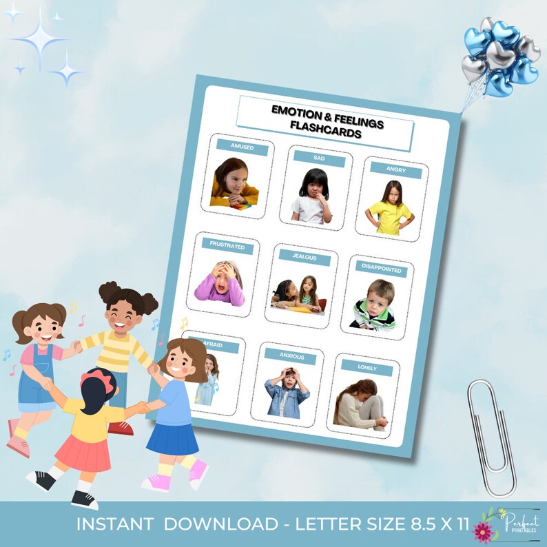 Emotions & Feelings Flashcards Autism Special, Special Education Flash ...