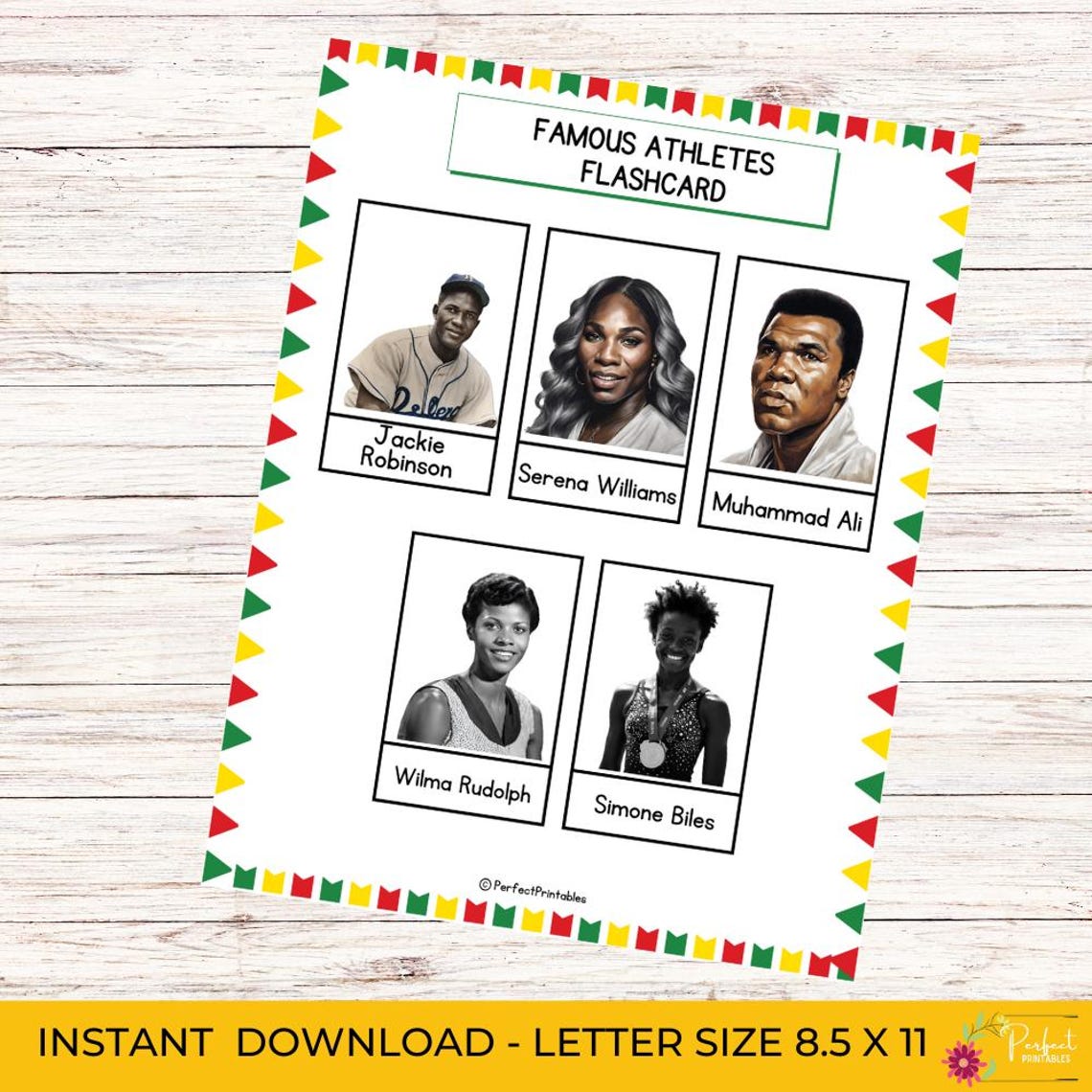 Famous African American Flashcards | Black History Month Activities ...