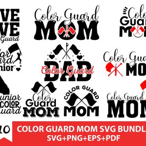Color Guard Mom SVG Bundle, Marching Band Svg, Color Guard Family Svg ...