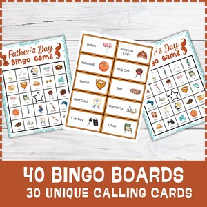No Prep Fun Happy Father's Day Bingo Game, Fathers Day Activities for ...