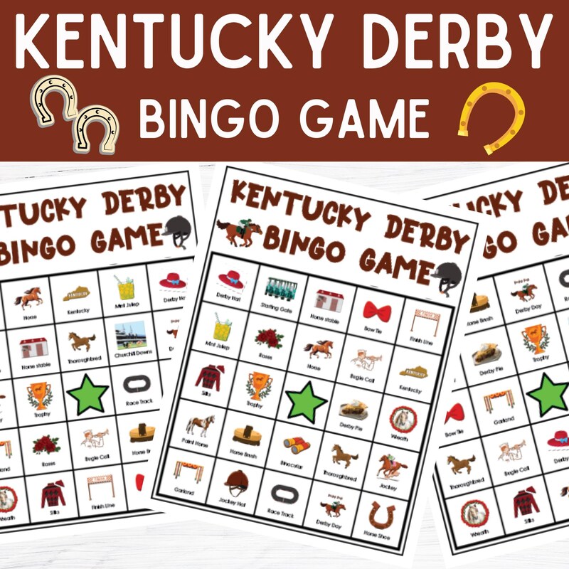 Derby Bingo - Etsy