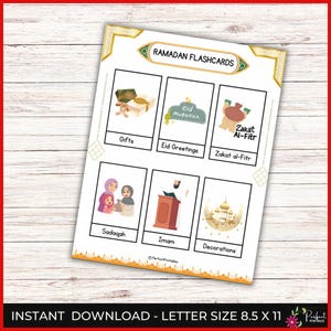 30 Ramadan Vocabulary Flashcards | Islamic Classroom Activities ...