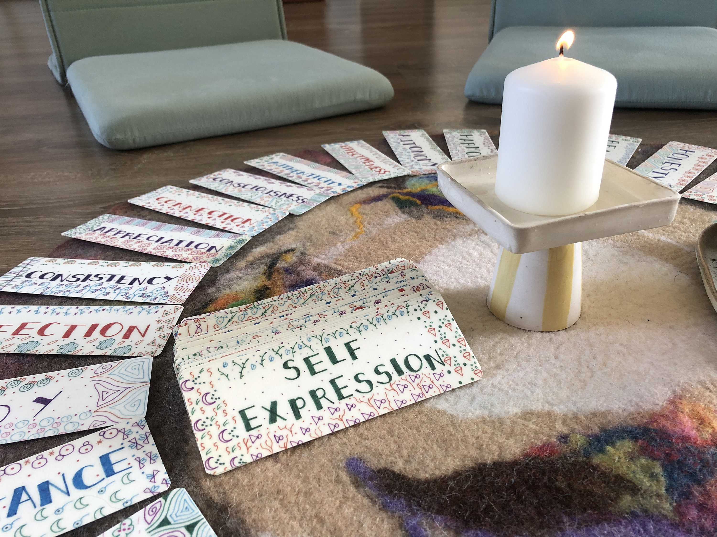 Value Cards With Patterns, Self Awareness Cards for Adults, Nonviolent ...